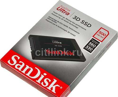 SSD SanDisk Ultra 3D 500 гб Новый