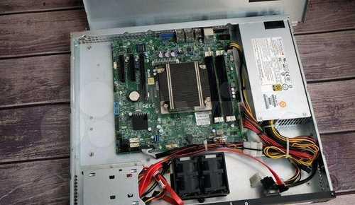 Сервер 1u Supermicro. Xeon E3 1220v3, PS 350w, 8gb