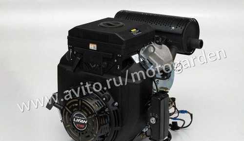 Двигатель Lifan LF2V78F-2A PRO(New), 27лс D25, 20А