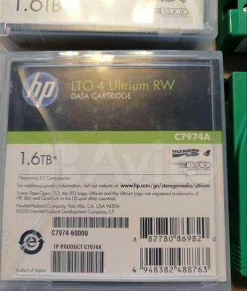 Картриджи-ленты HP и Quantum Ultruim LTO-4 1.6Tb