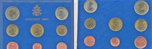 Официальный набор Евро Ватикан 2002