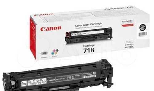 Оригинальный картридж Canon 718Bk 2662B002 черный