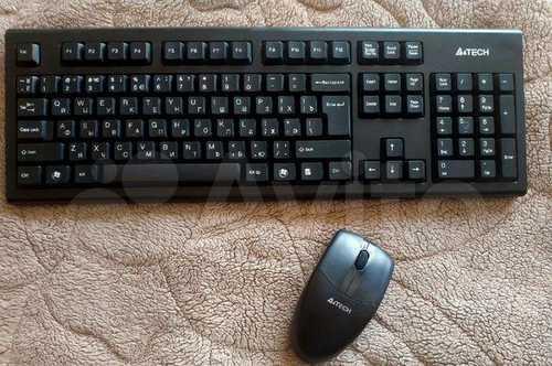 Беспроводная клавиатура и мышь А4Tech
