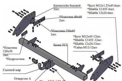 Фаркоп /Мицубиси L200 (4 поколение)