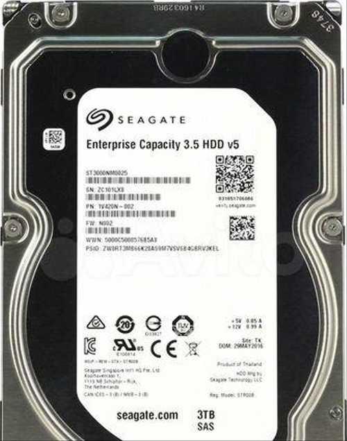 Жёсткий диск HDD 3 Tb, SAS 12Gb/s 3.5" 7200rpm 128