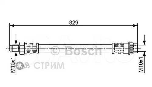 Bosch 1987481032 Шланг тормозной renault logan передний