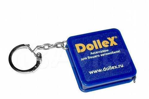 Рулетка 1 м, брелок с кольцом для ключей, Dollex RUL-01