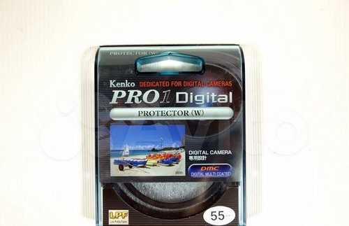 Светофильтр Kenko Pro1 Digital Protector (W) 55mm