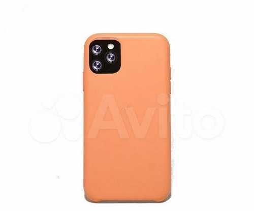 Чехол-накладка для iPhone 11 Pro leather case коробка оранжевый