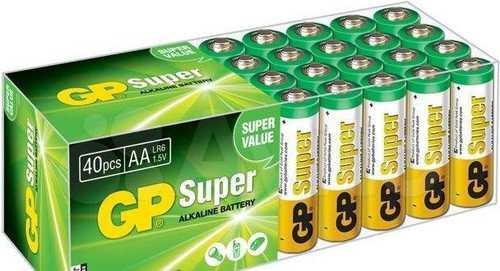 Батарея GP Super Alkaline 15A LR6, 40 шт. AA