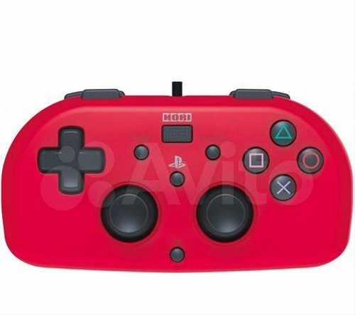 Контроллер hori проводной horipad Mini для PS4 (красный) PS4-101E