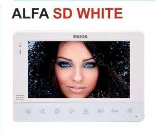 Видеодомофон 7 дюймов major alfa white SD
