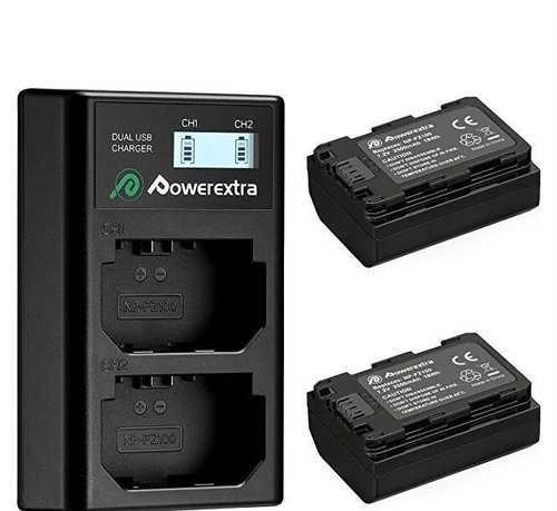 Аккумуляторы+зарядное устр-во Powerextra NP-FZ100