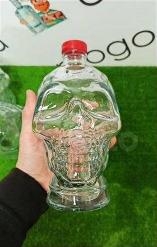 Бутылка череп 1л