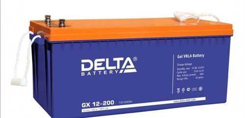 Аккумулятор гелевый Delta GX 12-200 (12В 200 Ач)