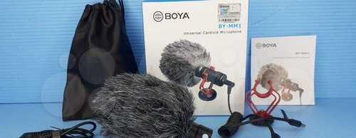 Конденсаторный микрофон с ветрозащитой Boya