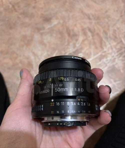 Объектив Nikon af 50mm 1.8