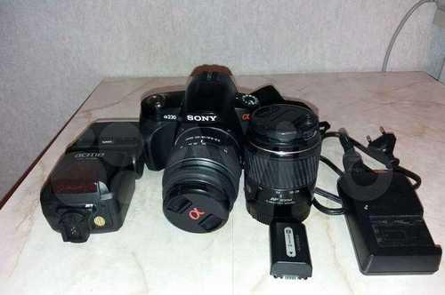 Зеркальный фотоаппарат sony а230 kit 18-55