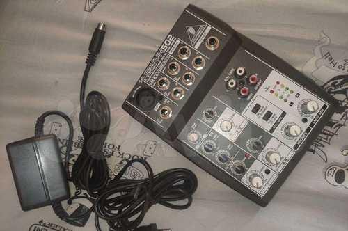 Аналоговый микшер behringer xenyx 502