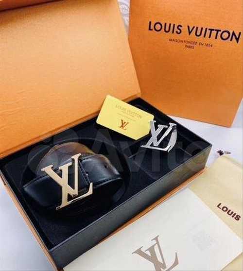 Ремень со сменной пряжкой Louis Vuitton