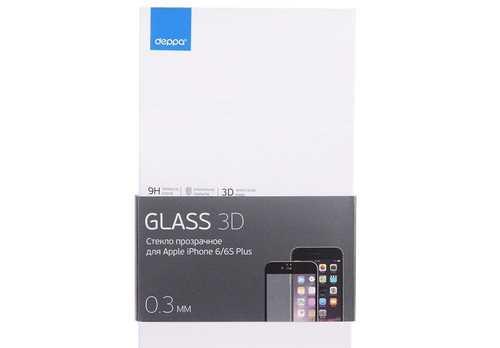 Защитное стекло Deppa iPhone 6/iPhone 6S - 3D