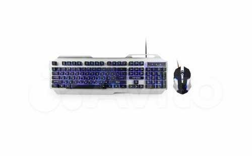 Комплект: клавиатура+мышь Гарнизон GKS-510G металл