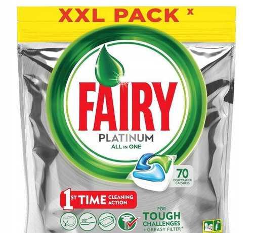 Fairy platinum all in one(70 шт) из Финляндии