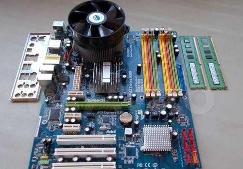 775/ P43Twins/DDR3 +Q9400(4x2666 MHz) + Кулер