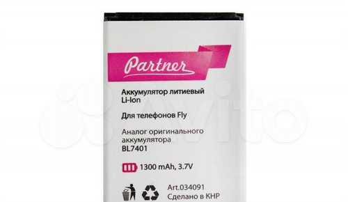 Акб partner для FLY IQ238 BL7401 1200mAh