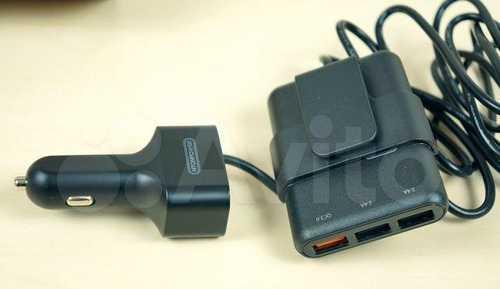 Зарядник на 5 USB портов в прикуриватель QC3.0