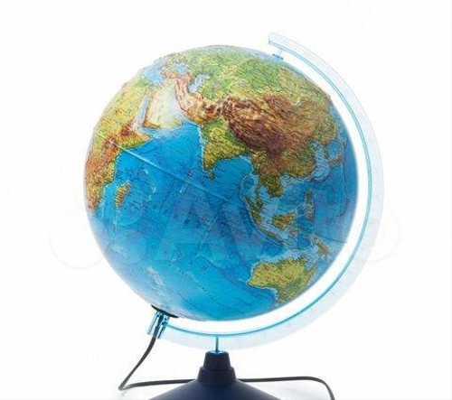 Глобус Globen Физико-политический, рельефный, 320 мм, с подсветкой, Евро (Ке013200233)