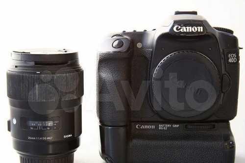 Canon 40D kit sigma ART 35mm f1.4 бу