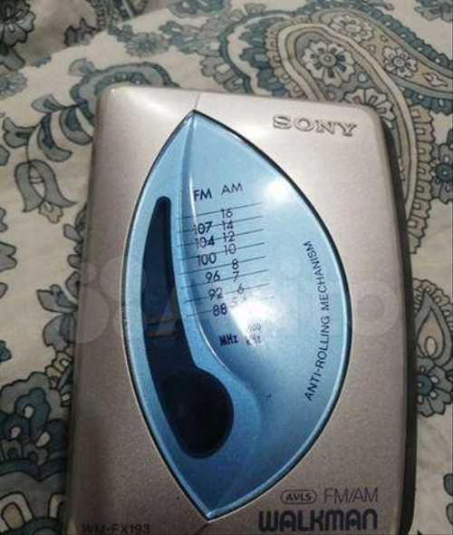 Кассетный плеер sony walkman wm-fx193