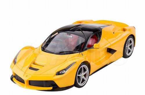 Радиоуправляемая машинка Rastar Ferrari LaFerrari, со световыми эффектами, открываются двери, жёлтый 40MHZ, 1:14 (50100Y)