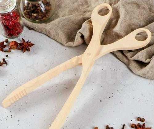 Ножницы/щипцы деревянные для стейков "Гриль"