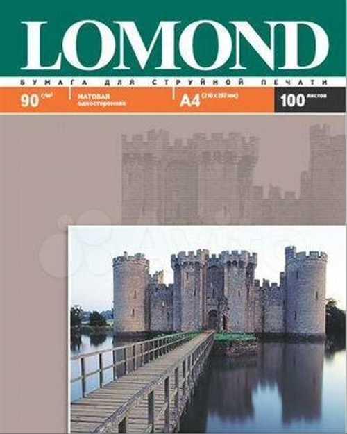 Lomond matt фотобумага A3 90 и 170, плёнка A4 100