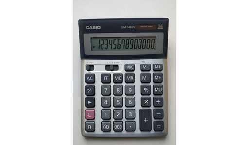Калькулятор casio DM-1400V