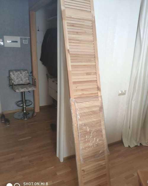 Двери жалюзийные деревянные