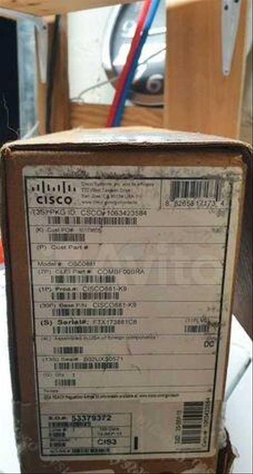 Маршрутизатор Cisco 881-K9 HE Китай/5шт/Новый