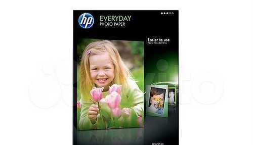 Фотобумага для цветной струйной печати HP "Everyday Glossy Photo Paper CR757A", глянцевая, 10x15 см, 200 г/м2, 100 листов