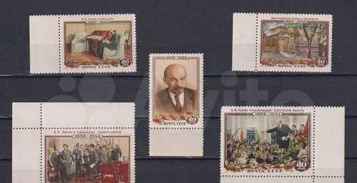 Годовой СССР набор 1954 г ** Все 56 марок с полями