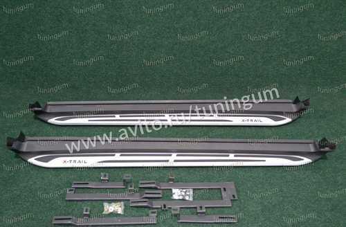 Подножки с надписью X-Trail 32, металл с 2013г