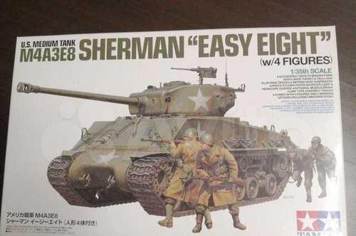 Сборная модель танка M4A3E8 Sherman