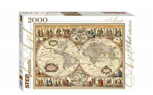 Пазл 2000 "Историческая карта мира" Step Puzzle