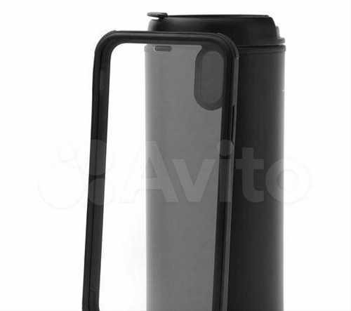 Чехол-накладка iP X Kruche Flexible Side Frame Black