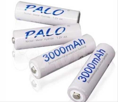 Аккумуляторные батареи Palo AA, AAA, 9V.крона