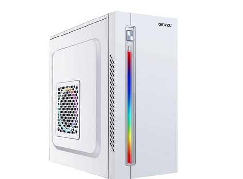 Корпус Ginzzu D380 RGB White mATX (Новый)