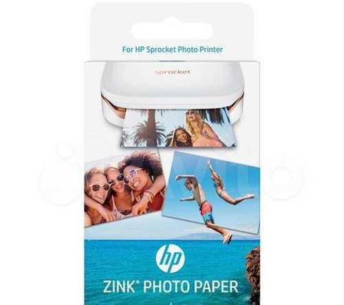 Фотобумага HP zink Sticky-Backed Photo Paper 5x7.6