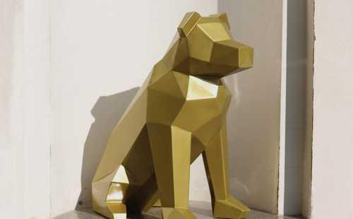 Полигональная фигура собаки