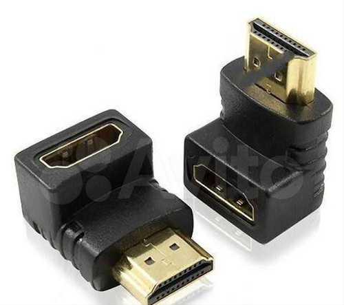 Переходник гнездо hdmi - штекер hdmi, угловой